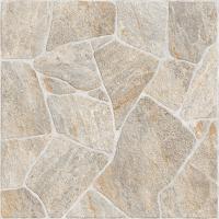 China Anti-slip Wear-resistant Firebrick Grade AAA Moisture-proof Waterproof Beige Stone Style 598x598mm Thickness 12mm Outside Courtyard Floor And Wall Ceramic Tiles For Decoration for sale