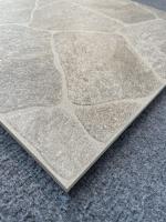 China Durable Anti-slip Wear-resistant Firebrick Moisture-proof Waterproof Beige Stone Style 598x598mm Thickness 12mm Outdoor Courtyard Floor And Wall Ceramic Tiles For Hotel for sale
