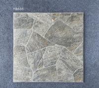 China Durable Anti-slip Wear-resistant Firebrick Moisture-proof Waterproof Gray Stone Style 598x598mm Thickness 12mm Outdoor Courtyard Floor And Wall Ceramic Tiles For Hotel for sale