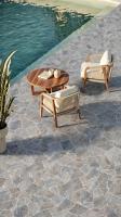 China Durable Anti-slip Wear-resistant Firebrick Moisture-proof Waterproof Gray Stone Style 598x598mm Thickness 12mm Outdoor Courtyard Floor And Wall Ceramic Tiles For Hotel for sale