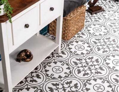 China 200x200mm Gray Porcelain Floor Tile 8.5mm Thickness for sale