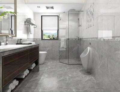China 300x600mm Grey Glazed Interior Wall Tiles for Bathroom for sale