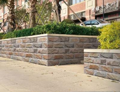 China Beige CE Scratch Resistant Outdoor Stone Cladding Tiles 20x40cm for sale