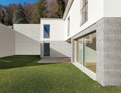 China Waterstone Ceramic Tile Outdoor Cladding 150x600mm White Gray Black for sale