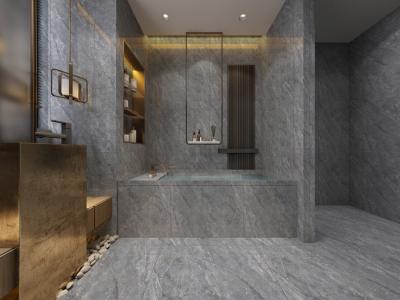 China 800x800mm Polished Glazed Gray Marble Floor Tile for sale