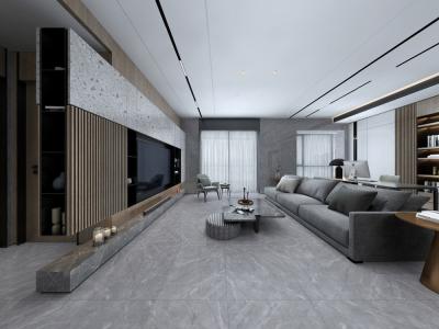 China Grade AAA Light Gray Marble Porcelain Tile 800x800mm for sale