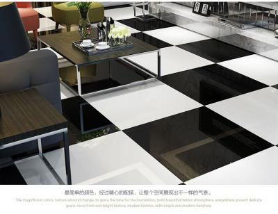 China 600x600mm 800x800mm White Polished Porcelain Floor Tiles 9mm for sale