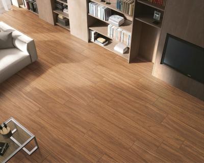 China Brown Wooden Porcelain Tiles 200x1200mm for Floor and Wall for sale