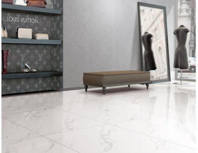 China 600x600mm White Carrara Full Body Porcelain Floor Tile 9.8mm for sale