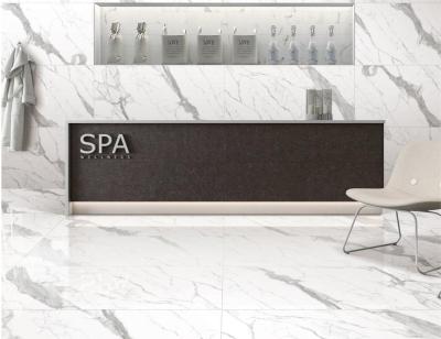 China White Carrara Porcelain Tile 45x90cm Full Body Polished for sale