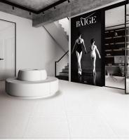 China 10mm Full Body Porcelain Tiles 600x600mm Matt White Bathroom Floor for sale
