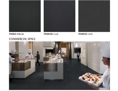 China Black Full Body Porcelain Tiles 600x1200mm 10mm Commercial Grade for sale