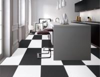 China PRIMERA 600x600mm Full Body Porcelain Tiles Matt Rough Black White for sale