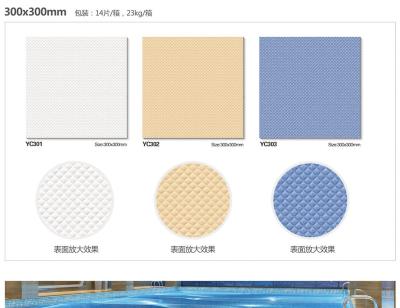 China 30x30cm Anti-Slip Ceramic Pool Mosaic Tiles AAA Grade for sale