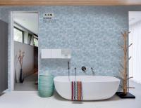 China Hexagon Glass Mosaic Tiles 48x6mm Matt Finish for Swimming Pools for sale