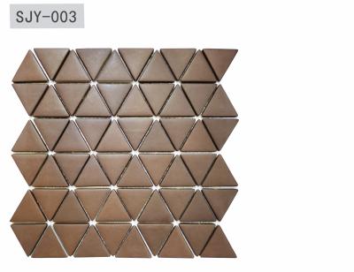 China 6mm Dark Color Glass Mosaic Tiles for Swimming Pools 310.5x308mm for sale