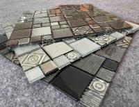 China 300x300mm Glass Mosaic Tiles for Swimming Pools - Glossy Electroplated Finish for sale