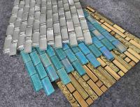 China 8mm Luxury Glass Mosaic Tiles 300x300mm for Swimming Pools for sale