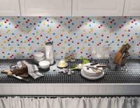 China Porcelain Mosaic Tiles 300x300mm Glossy Inkjet for Swimming Pools for sale