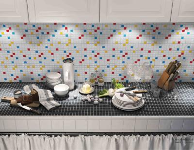 China Porcelain Mosaic Tiles 300x300mm Glossy Inkjet for Swimming Pools for sale