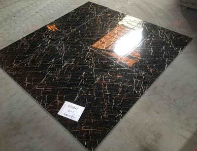 China 400x800mm Polished Glazed Porcelain Tiles with Gold Line for sale