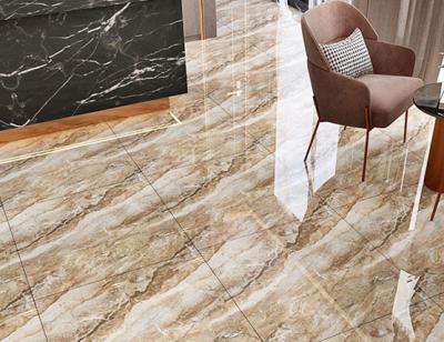 China 800x800mm Gold Line Porcelain Floor Tiles 11mm 3pcs/Ctn for sale