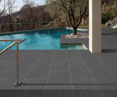 China 15-20mm Thick Porcelain Outdoor Tiles Non-Slip Antibacterial Grey Beige for sale