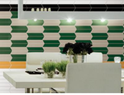 China 50x230mm Glossy Ceramic Parallelogram Subway Tiles for Backsplash for sale