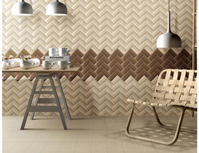 China 75x150mm Beveled Edge 3D Inkjet Printed Ceramic Wall Tile for sale