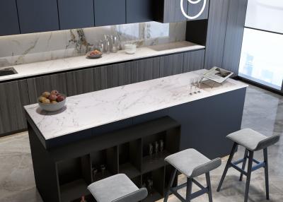 China Carrara White Sintered Stone Slab 800x2600mm 15mm Full Body for sale
