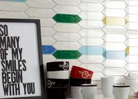 China Glossy 3D Inkjet Ceramic Wall Tiles 75x300mm Modern Design for sale