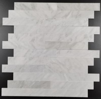 China 300x300mm Natural Stone Mosaic Tile with Adhesive Backing for sale