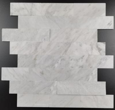 China 4mm Natural Stone Mosaic Tiles 300x300mm Glossy Rustic for sale