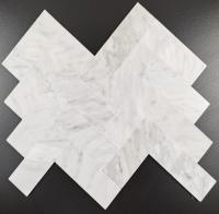 China Natural Stone Herringbone Mosaic Tiles 300x300mm Self-Adhesive for sale
