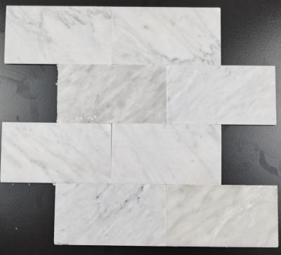 China White Marble Mosaic Tile 300x300mm Self-Adhesive Wall Decor for sale