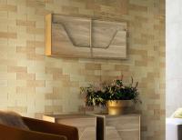 China Golden Metal Design Interior Wall Tile 8.5mm Clay for sale