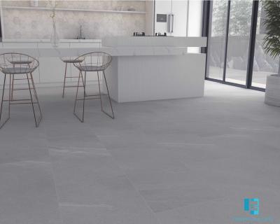 China Grey Marble SPC Vinyl Flooring 3.5mm Waterproof Interior Tile for sale