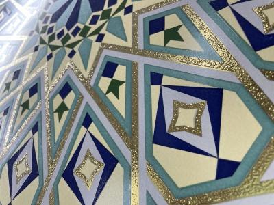 China 600x600mm Gold Glazed Porcelain Floor Tiles AAA Grade for sale