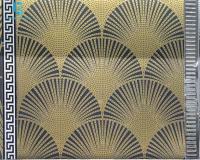 China 600x600mm Golden Porcelain Floor Tile Anti-Slip 3D Inkjet Design for sale