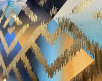 China 600x600mm Golden Porcelain Floor Tiles 3D Inkjet Printed for sale