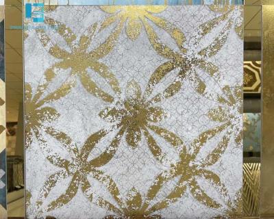 China 600x600mm High Gloss Gold Porcelain Floor Tiles AAA Grade for sale