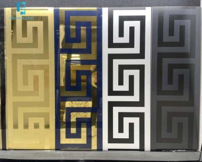 China 300x600mm Golden Glazed Porcelain Floor Tile for Luxury Buildings for sale
