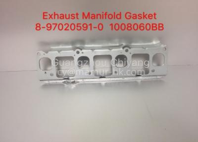 China Exhaust Manifold Gasket For ISUZU 4JB1 JMC 1030 8-97020591-0 ISUZU Truck Parts for sale