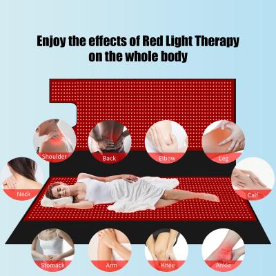 China Home LED Infrared Red Light Therapy Sauna Blanket Pad For Recovery 660nm 850nm for sale