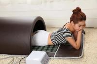 China Germanium Jade Stone Portable Infrared Sauna Dome Spa Capsule With 3 Heating Zones for sale