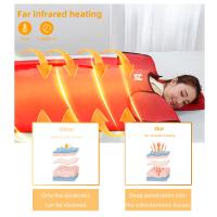 China Jade Tourmaline Stone Far Infrared Sauna Blanket Body Bag 110V Customised for sale