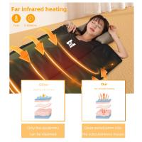 China Fir Sauna Blanket Original Slimming Suit Celulite Far Infrared Bed Blanket 600w US Plug for sale