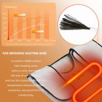China 600watt Portable Spa Weight Loss And Detox Carbon Fiber Heating Pu Slimming 3 Zone Far Infrared Sauna Blanket for sale