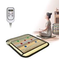 China Jade Tourmaline Stones amethyst Far Infrared Heating Mat Negative Ion Healing Therapy for sale