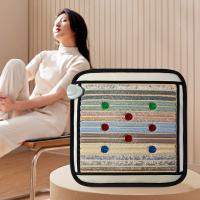China Jade Tourmaline Stones amethyst Far Infrared Heating Mat Negative Ion Healing Therapy for sale